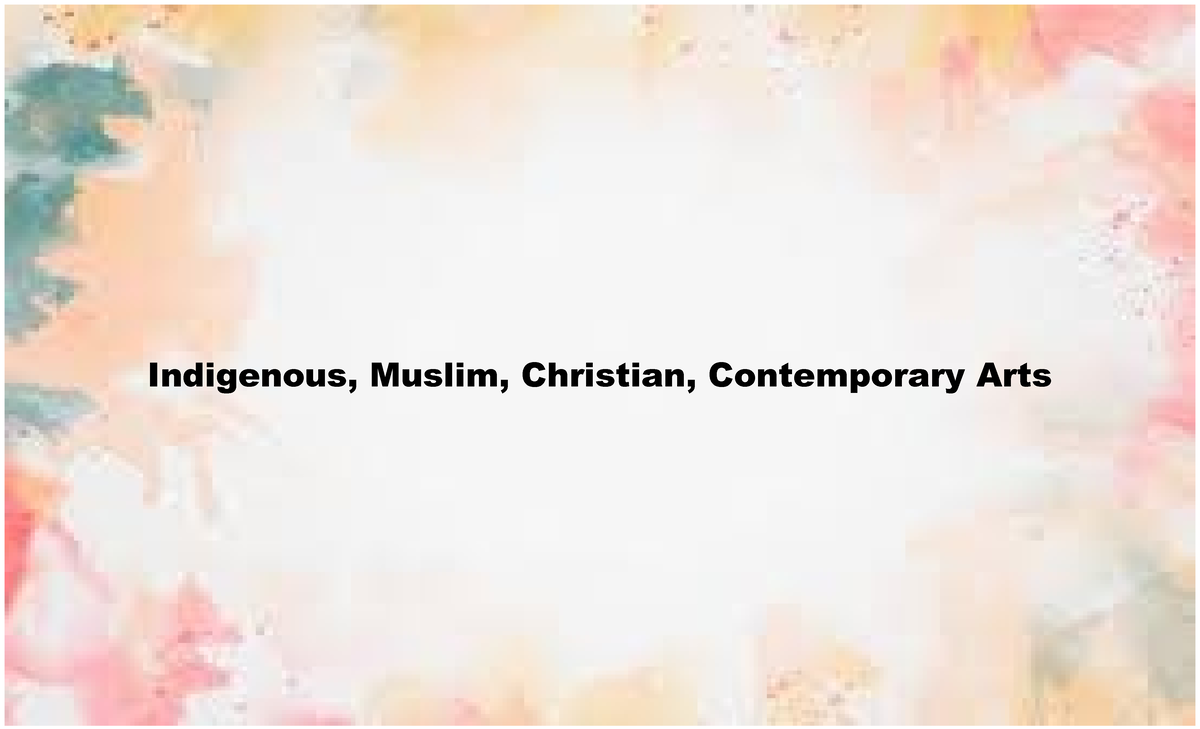 Art gallery - Indigenous, Muslim, Christian, Contemporary Arts ...
