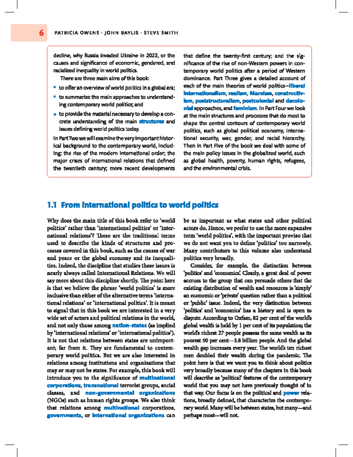 The Globalization of World Politics: An Intro to Intl Relations (9th Ed ...