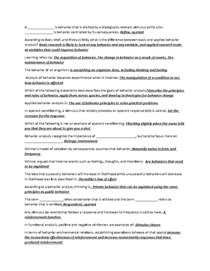 DB 3 - Differentiating Rule-Governed vs. Contingency-Shaped Behavior ...