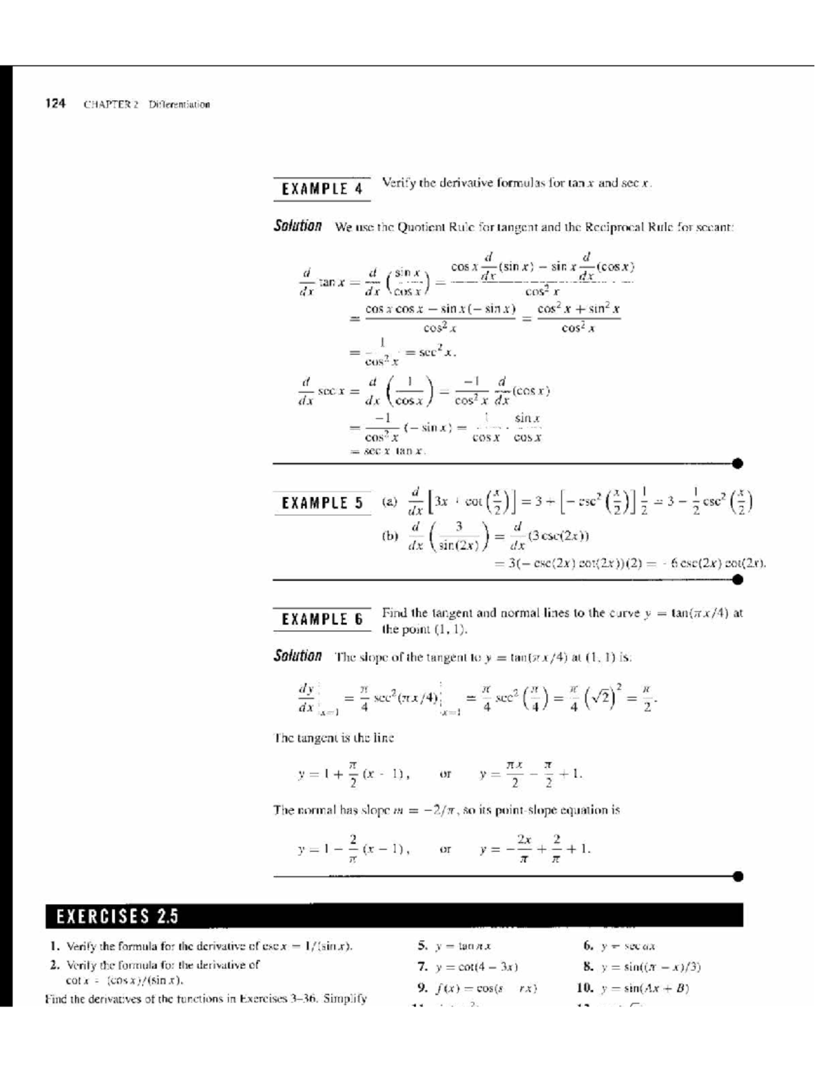 Calculus 2 - Adams: Chapter 2 Differentiation and Derivative Formulas - Studocu