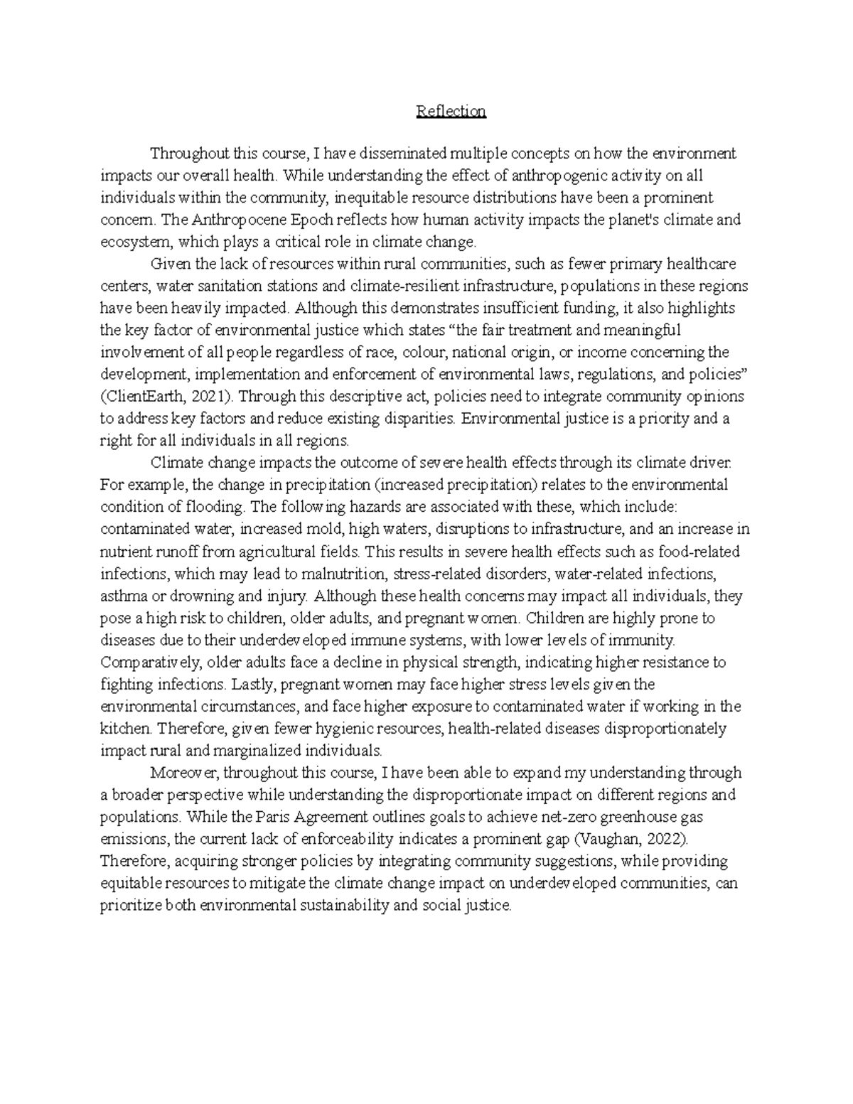 Reflection on Environmental Justice and Health Impacts in Rural Areas ...