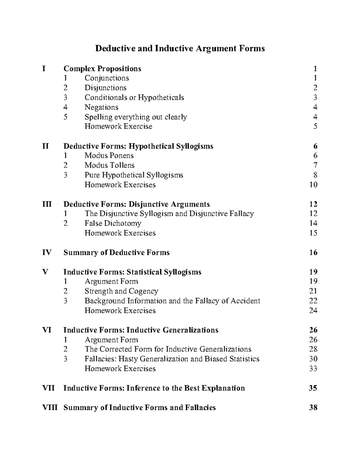 Argument Forms Deductive Inductive Reasoning Phil101 Studocu
