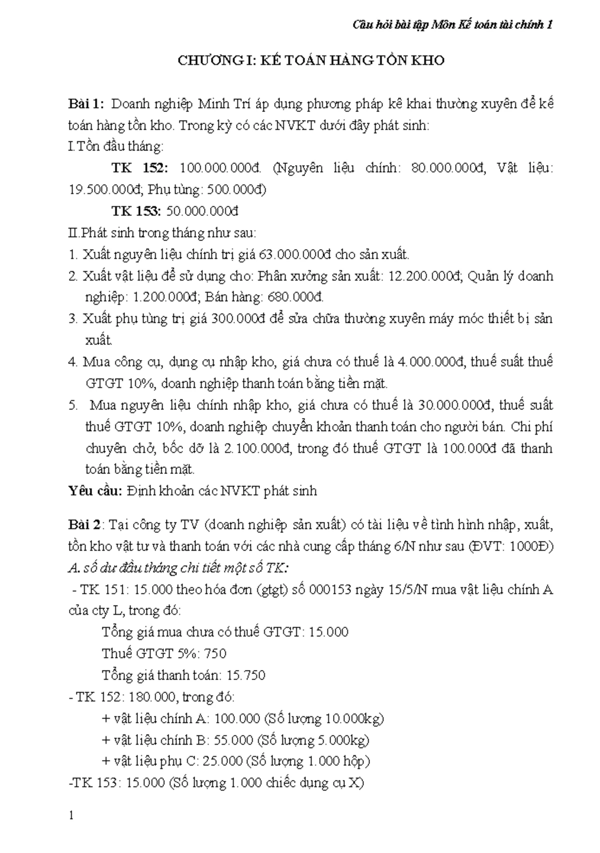 CHƯƠNG 4 - KẾ TOÁN CHI PHÍ SẢN XUẤT VÀ TÍNH GIÁ Thành SẢN PHẨM - CHƯƠNG 4 KẾ TOÁN CHI PHÍ SẢN ...