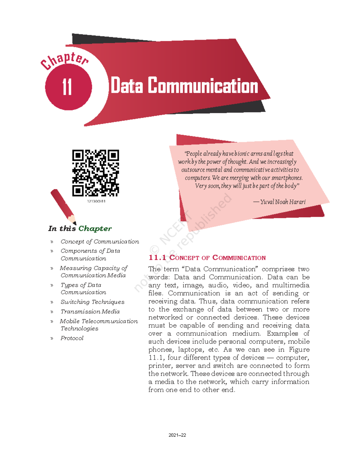 Computer Science Class XII: Chapter 11 - Data Communication Concepts ...