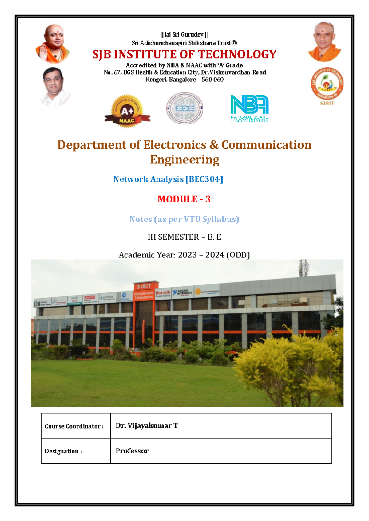 Network Analysis Module 3 Notes for 18EC821 (VTU Syllabus) - Studocu