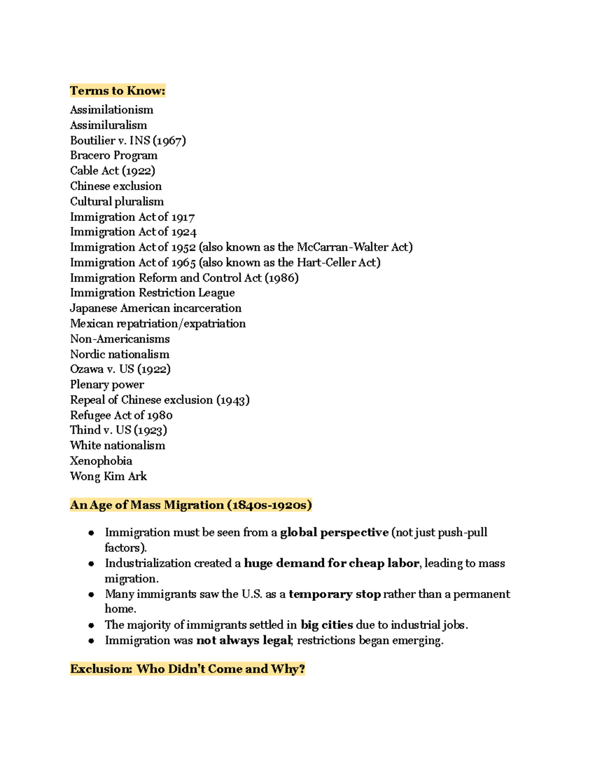 Immigration Policy Evolution in the U.S. (1965-2001): Key Reforms and ...