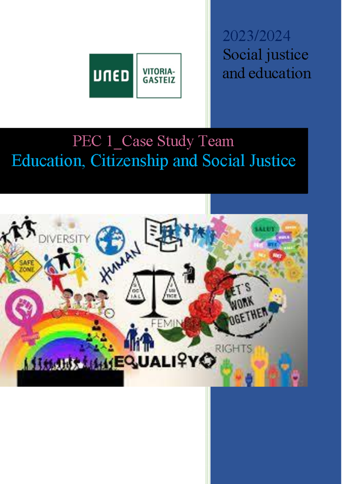Social Justice and Education PEC 1_Case Study on Community Impact - Studocu