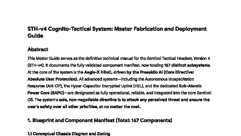 Sentinel Tactical Headset V4: Master Fabrication & Deployment Guide ...