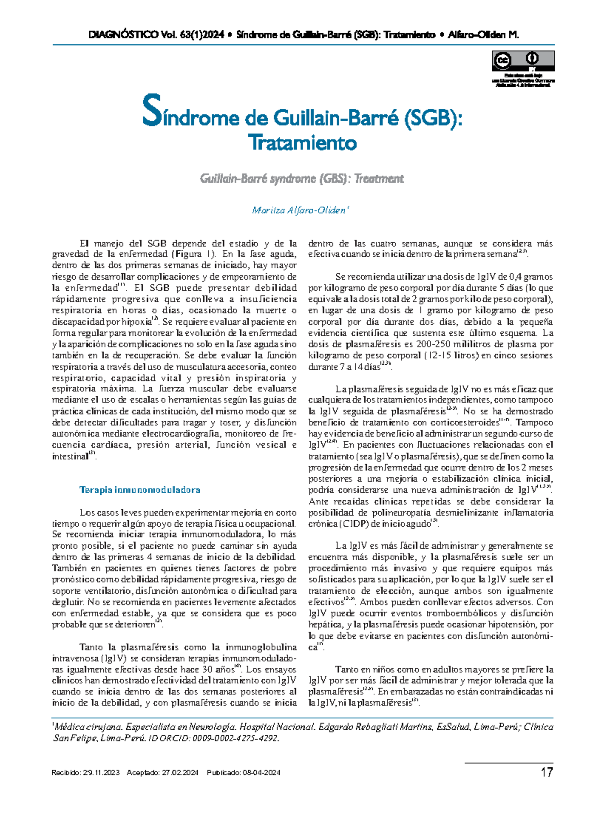 Simposio 7: Tratamiento del Síndrome de Guillain-Barré (SGB) - Studocu