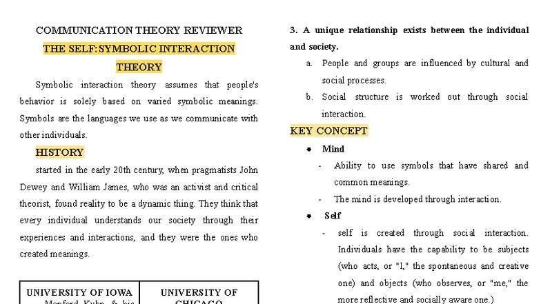 COMM 101: Comprehensive Communication Theory Reviewer - Studocu