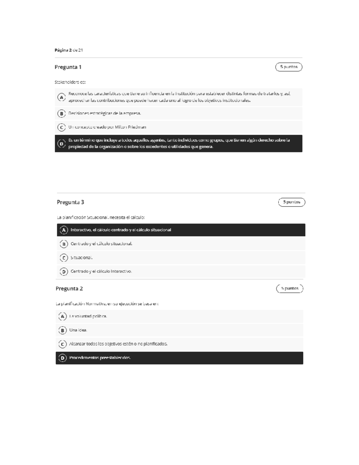 Planificación Estratégica: Preguntas y Respuestas Clave (1era) - Studocu