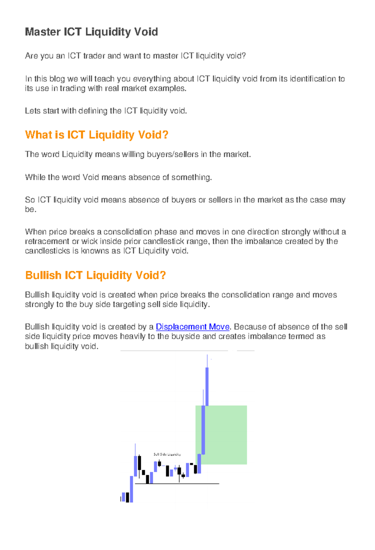 Mastering ICT Liquidity Void: A Comprehensive Guide for Traders - Studocu