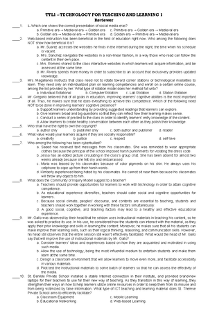 CHEd XI TTL2 (Module 2) - This lesson will help you understand the nature of Problem-based and ...