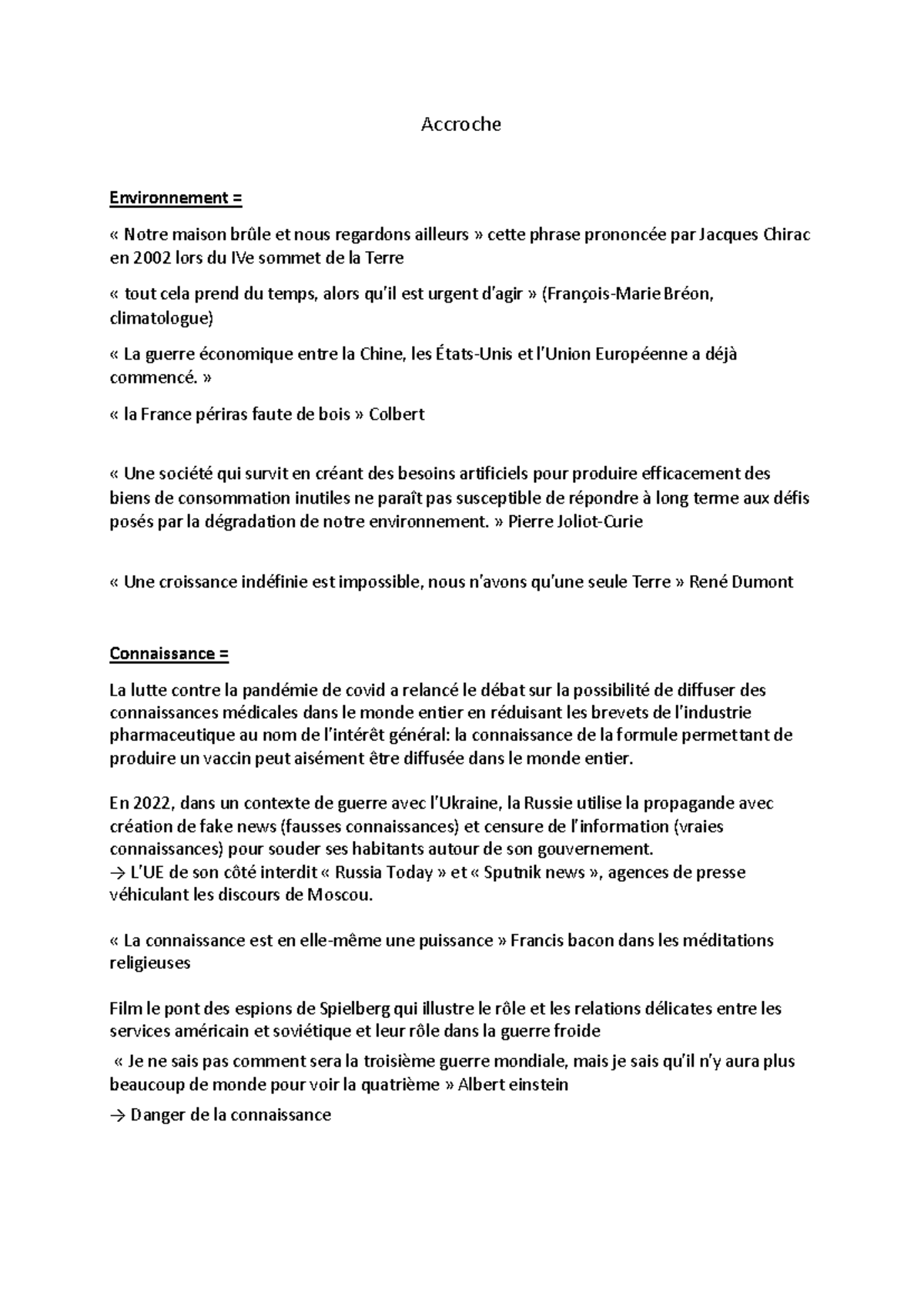 Accroche Hggsp: Environnement, Connaissance & Cyber Espaces Insights ...