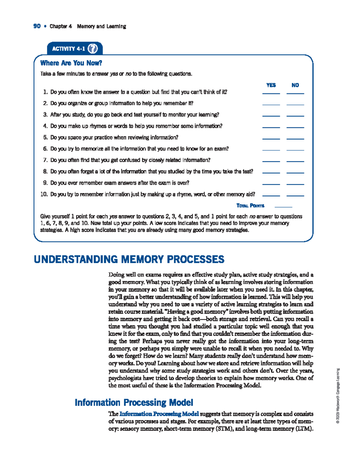 Memory Strategies Activity 4-1: Techniques for Enhanced Recall - Studocu