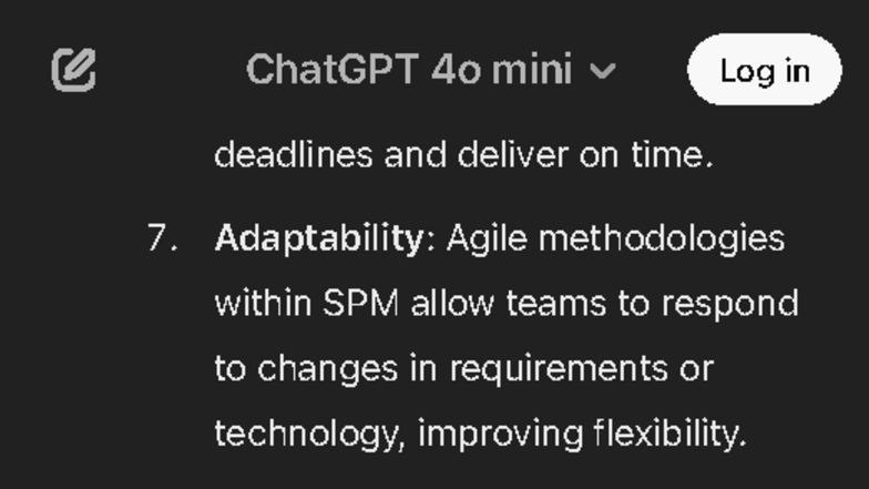 Chat GPT - This is not related. - deadlines and deliver on time. 7 ...