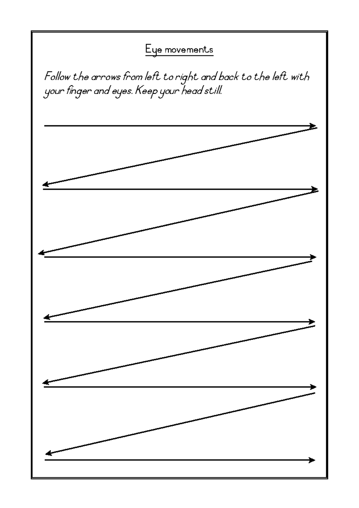EYE SPAN & Reading Speed: Teaching Aids for Eye Movements - Studocu