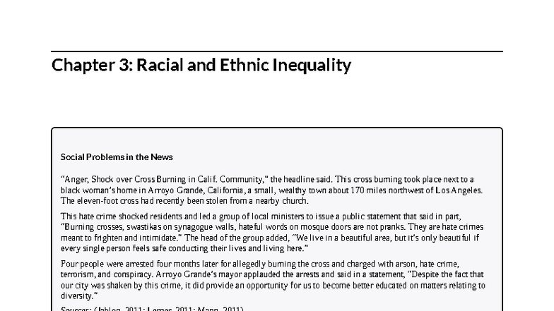 Analyzing Racial and Ethnic Inequality in the U.S. - SOC 101 Chapter 3 ...