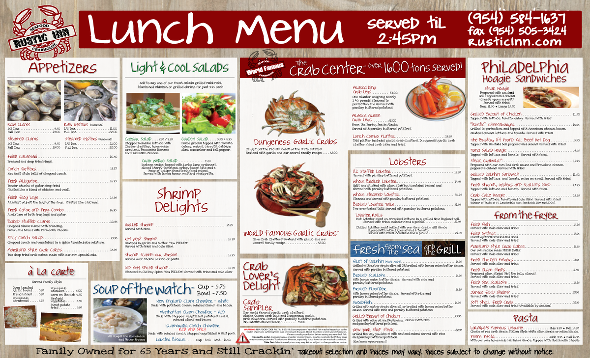 Lunch Menu - fsfsf - Appetizers ####### Fried Calamari