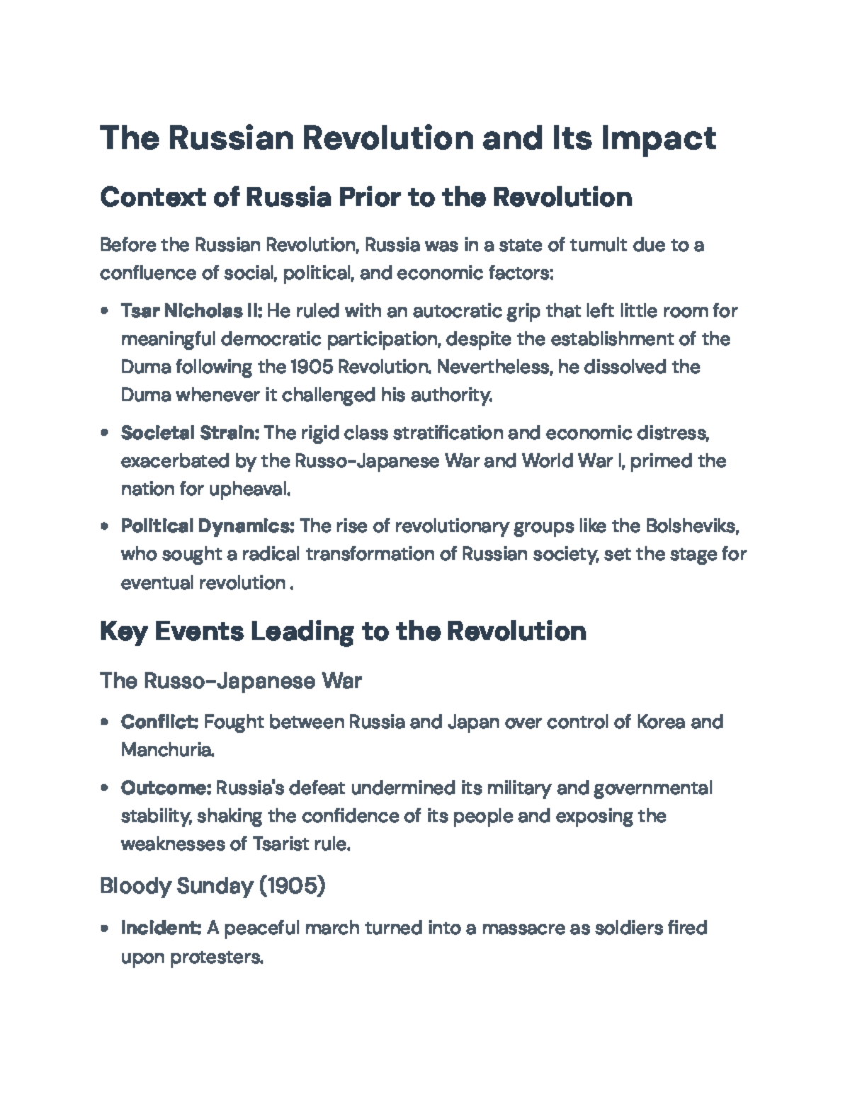 The Russian Revolution: Causes, Key Events, and Lasting Impact - The ...