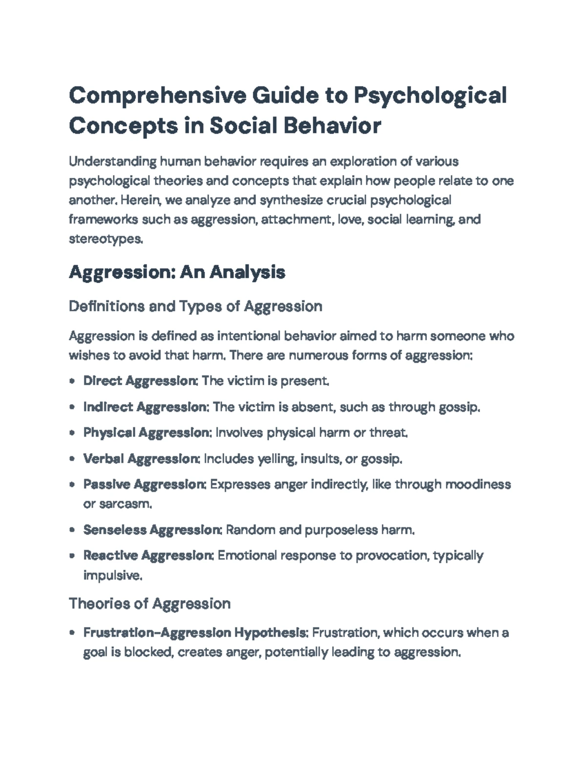 Understanding Human Aggression: Nature vs. Nurture in Behavior Analysis ...