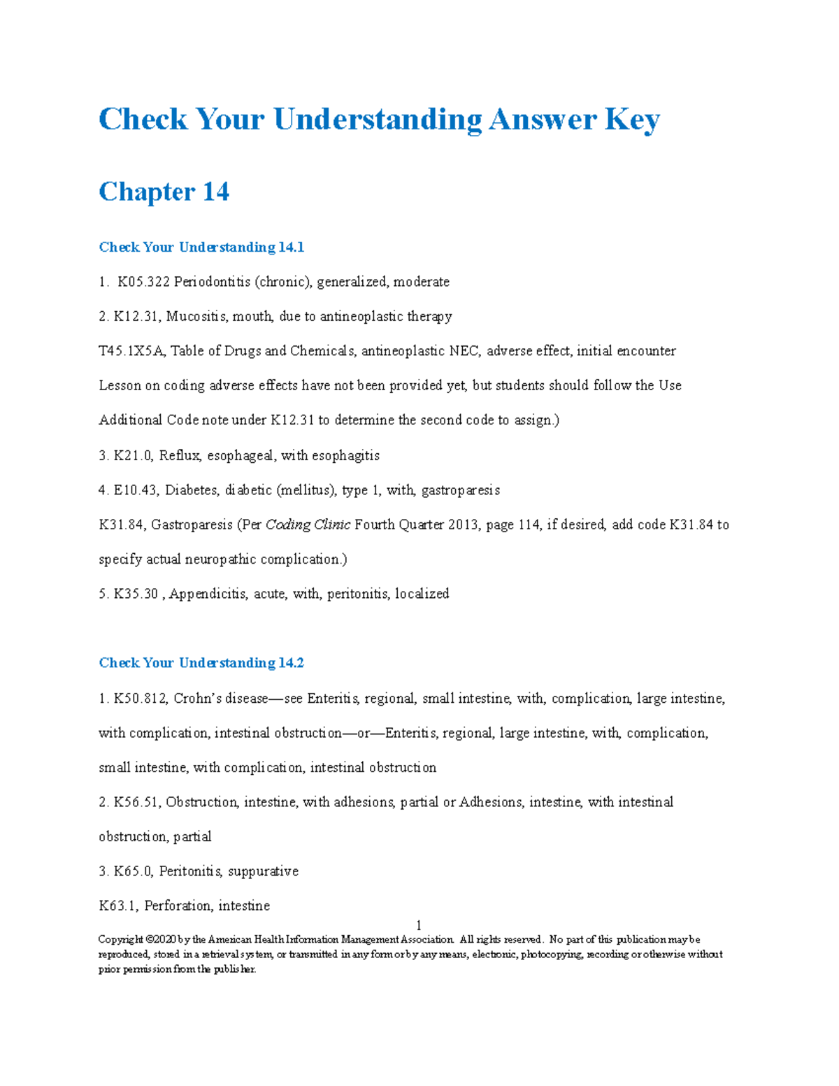 Ch14.CYU - Coding Answer Key for Chapter 14 Check Your Understanding ...