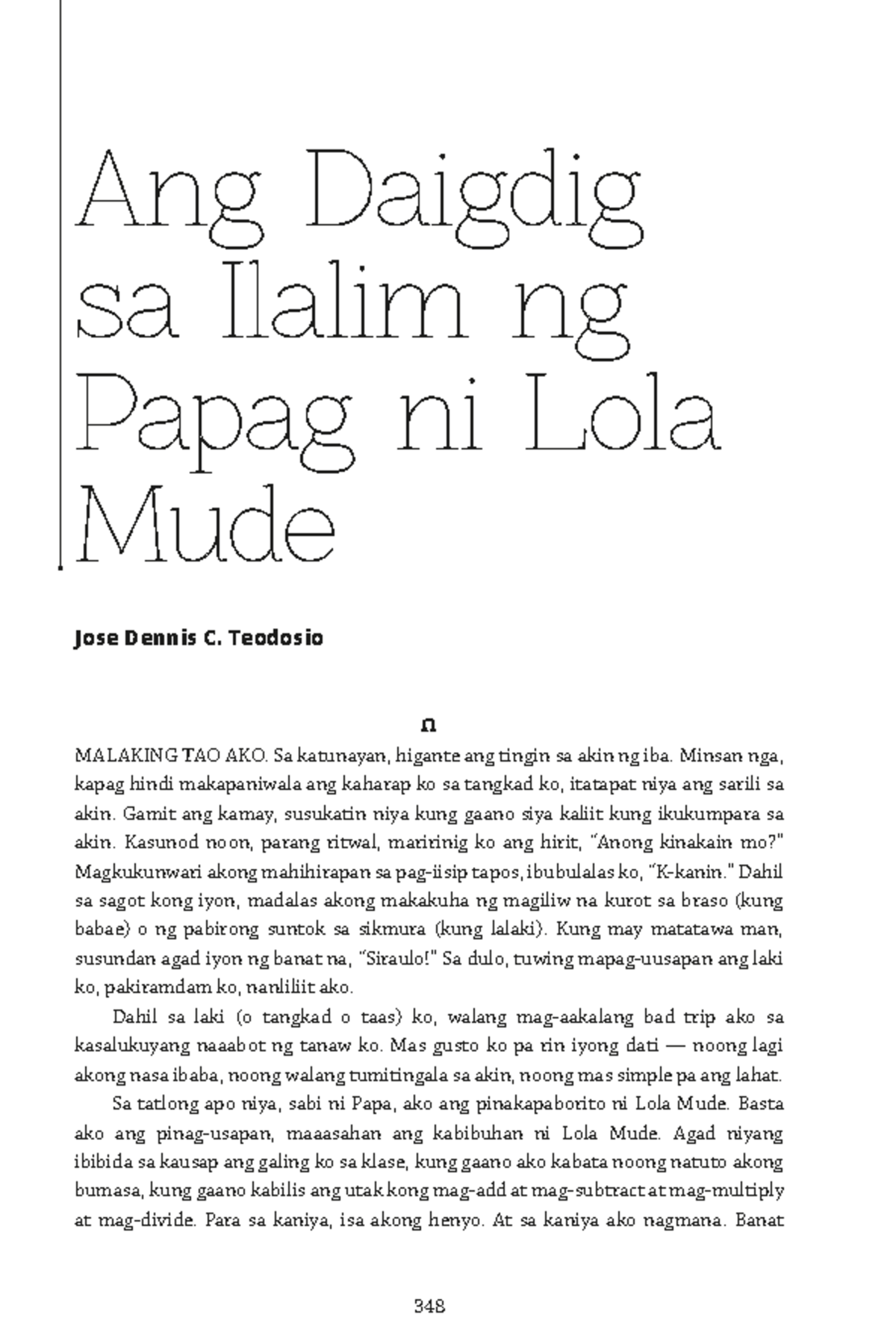 Ang Daigdig sa Ilalim ng Papag ni Lola Mude: Isang Pagsisilip sa Buhay ...
