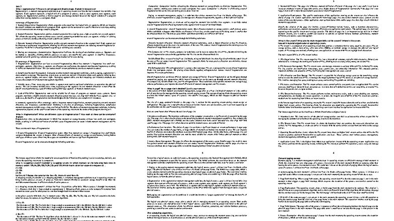 OS Unit 3: Segmentation, Fragmentation, and Memory Management Notes ...