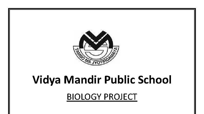 Biology Project on Genetic Disorders - Class 12 M1 - Studocu