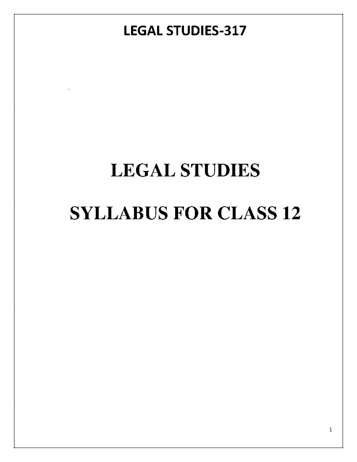 Legal Studies 317 - Comprehensive Law Notes for Class 12 - Studocu