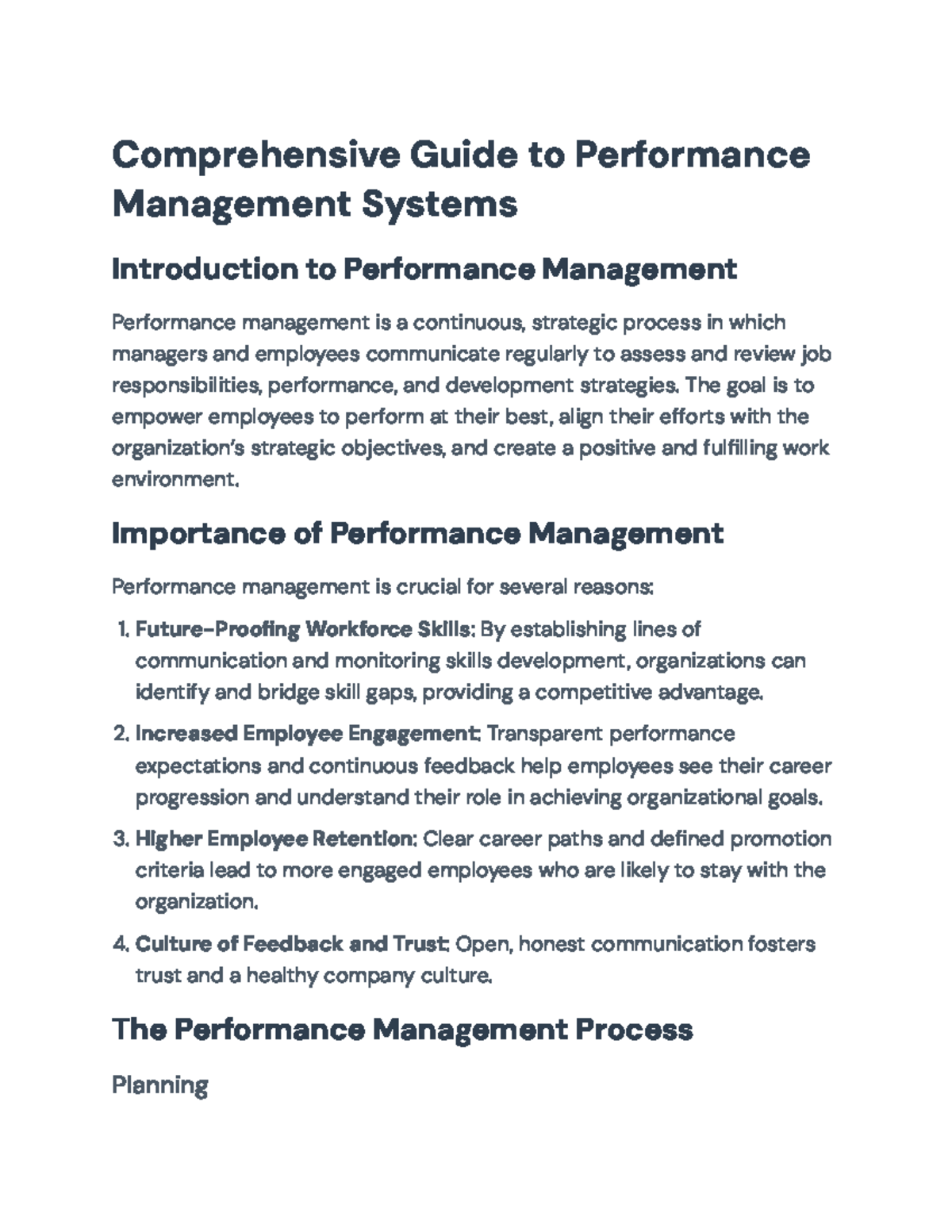 Comprehensive Guide to Performance Management Systems (MGT 305) - Studocu