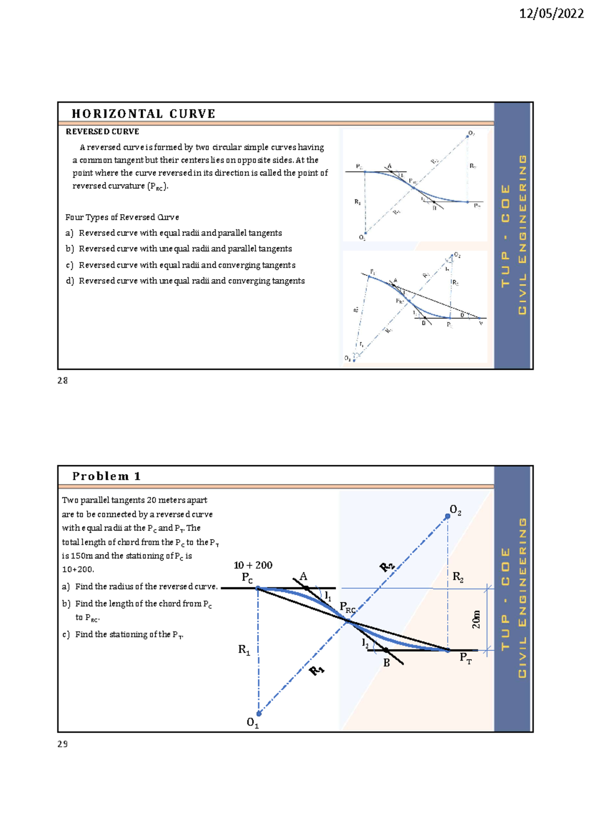 Lecture 3: Understanding Reversed Curves in Geometry - Studocu