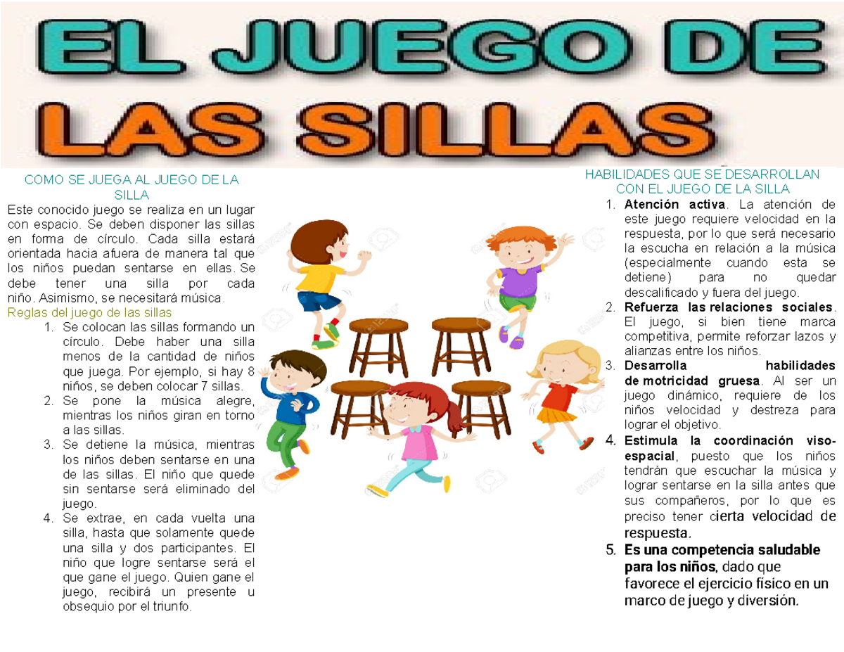 Cartelera del juego de la silla - COMO SE JUEGA AL JUEGO DE LA SILLA ...