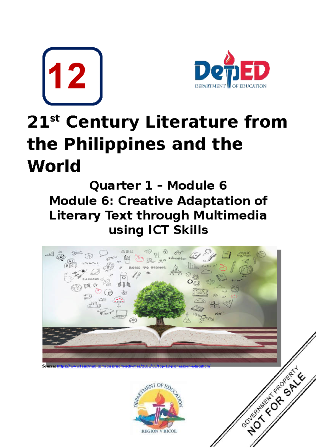 21st Century Literature EN12 Module 6: Creative Adaptation of Texts ...