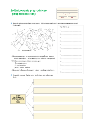 Wulkany i trzesienia ziemi karta pracy - Wulkany i trzęsienia ziemi na ...