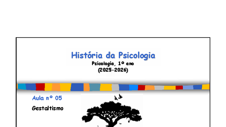 HSP T05 - Estudo Completo sobre Gestaltismo em Psicologia - Studocu