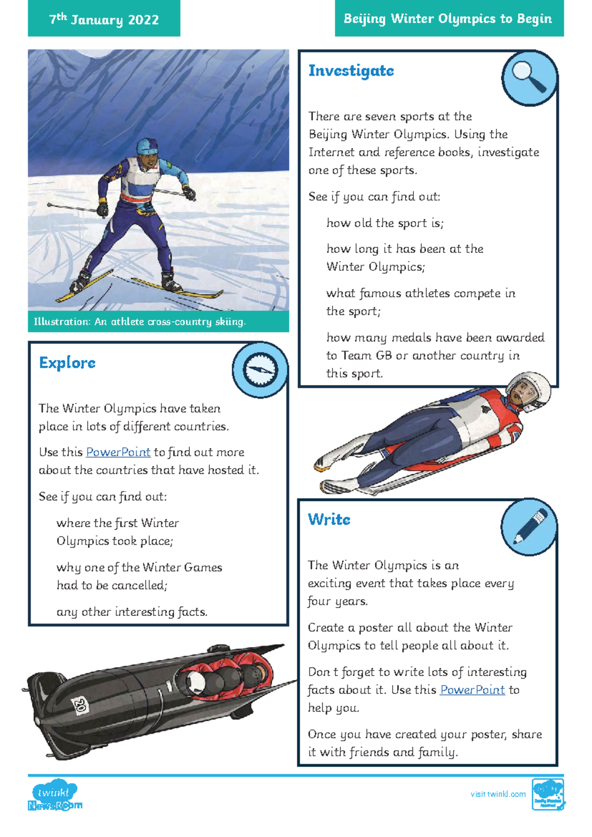 Beijing Winter Olympics 2022: Sports Investigation & Extension Tasks ...