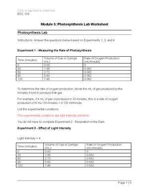 Lab 1 Scientific Method Lab Worksheet - BSC 108 Lab 1: Scientific Method Lab Worksheet ...