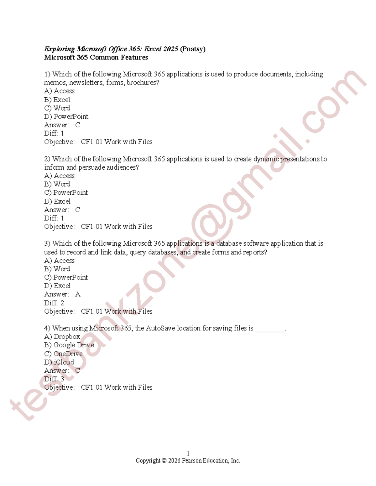 Microsoft 365: Excel 2025 Study Guide (Poatsy) - Studocu