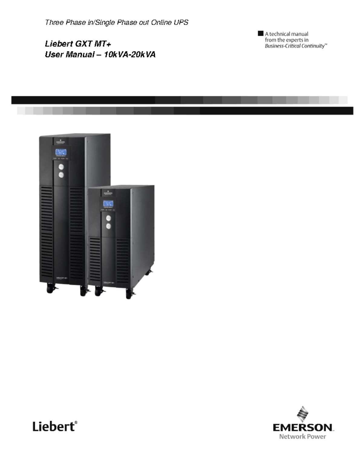 GXT MT User Manual: Three Phase Online UPS Installation Guide - Studocu