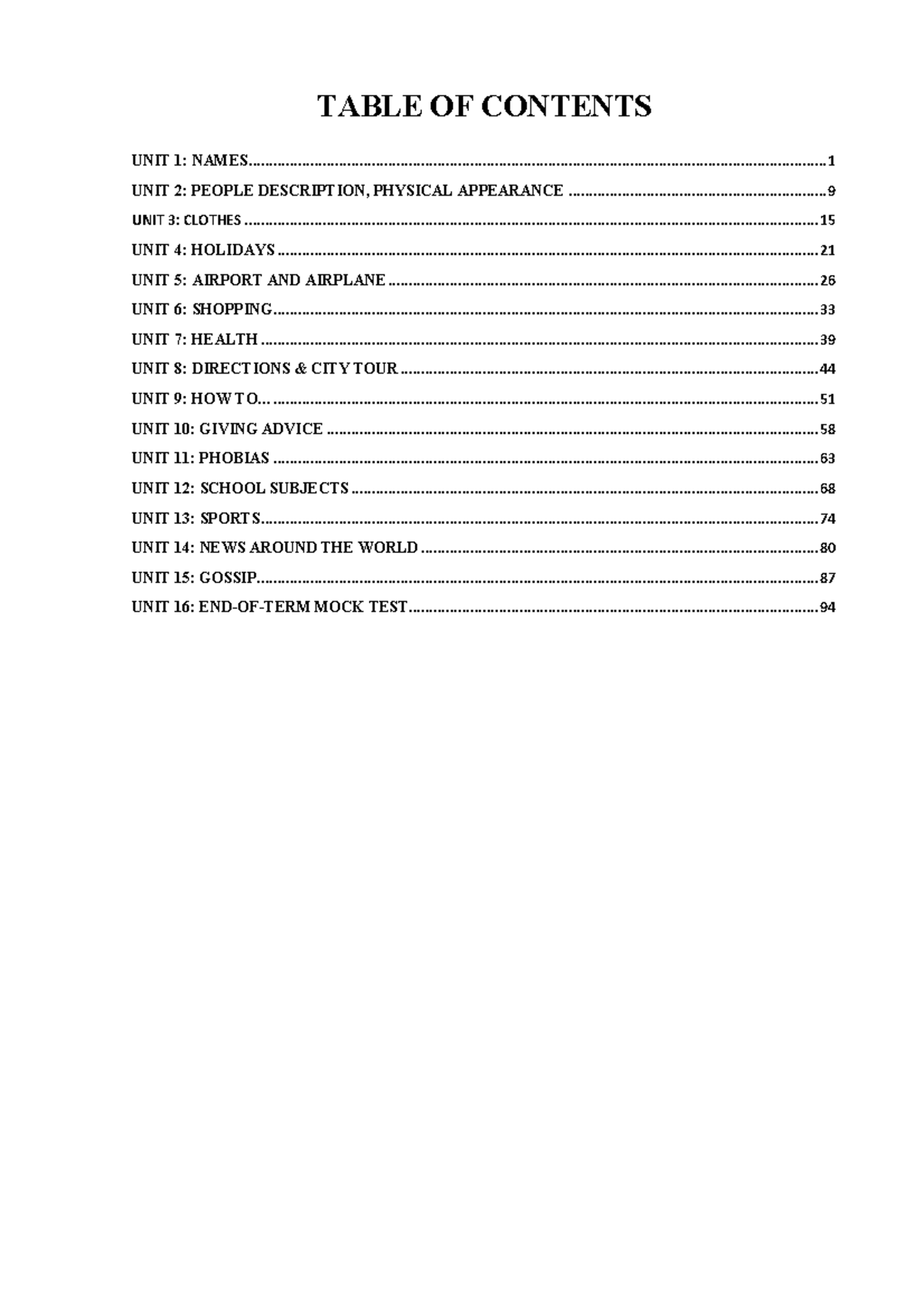 Supplementary Materials for Listening L2: Classbook Units & Activities ...