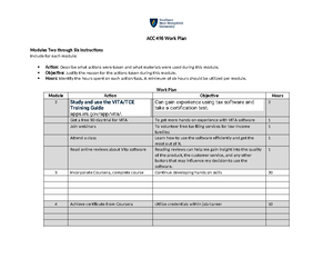 ACC 496 Experiential Learning Journal Template - ACC 496 Experiential ...