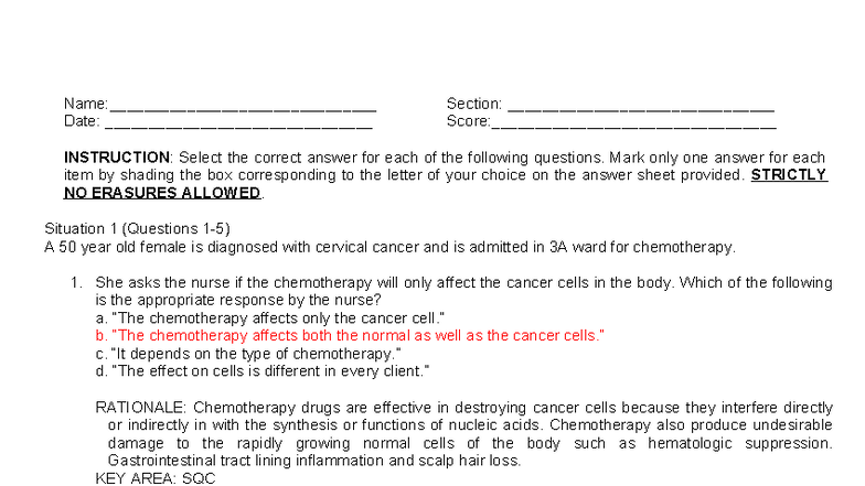 Oncology Reviewer: Comprehensive Study Guide for Chemotherapy and ...
