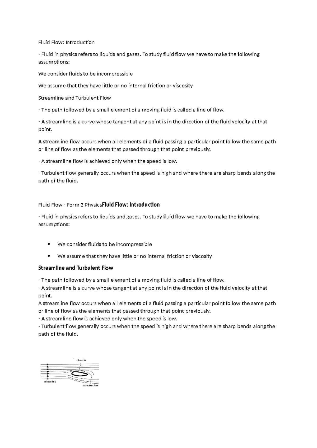 Fluid flow: Introduction to streamline and turbulent flow in physics ...