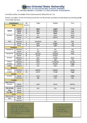SNED 1 Special Needs Education - SUBJECT: SNED 1 – SPECIAL NEEDS ...
