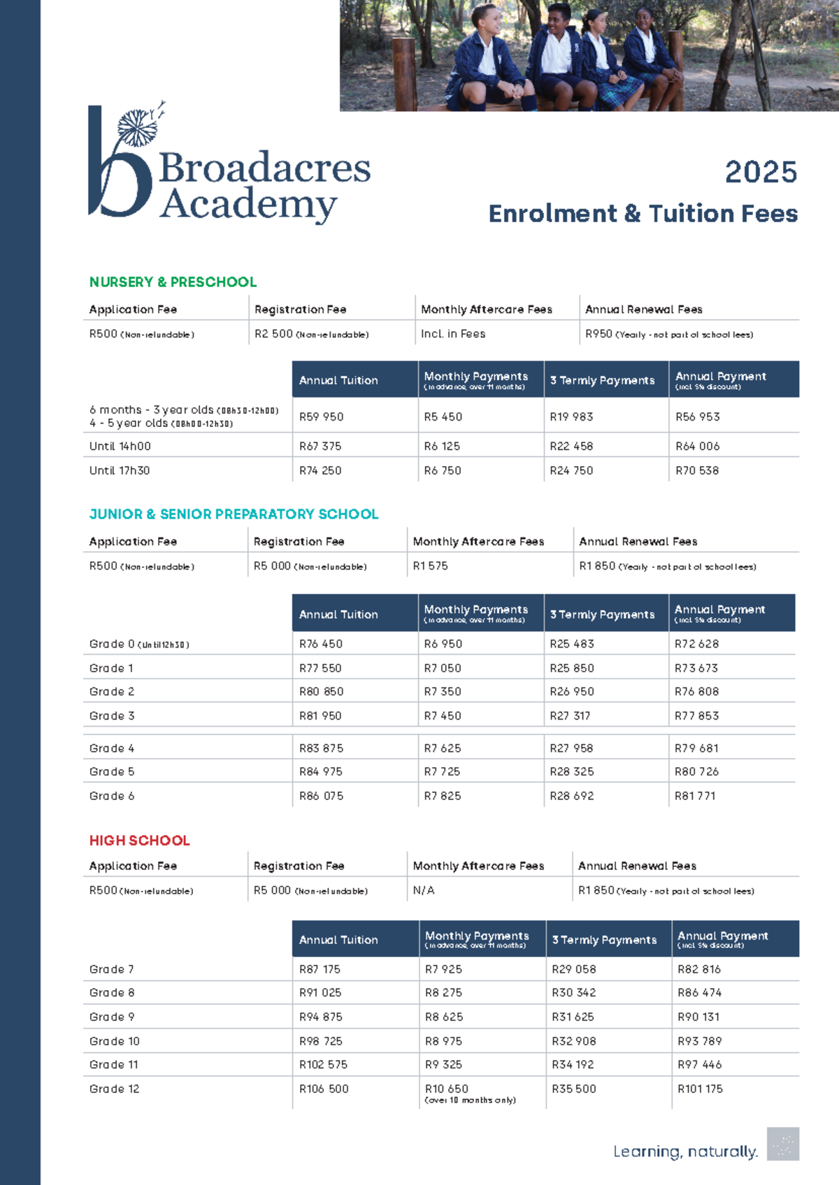 2025 Broadacres Academy Comprehensive Fee Structure & Details - Studocu