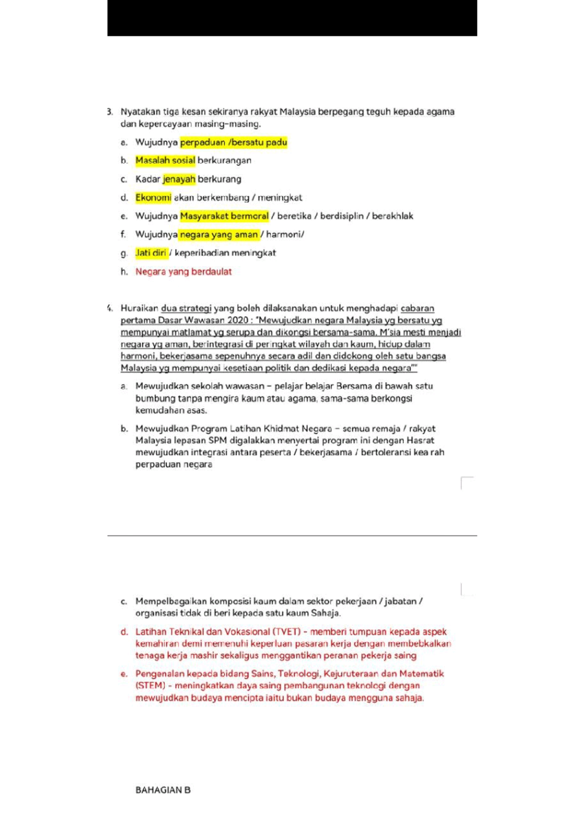 Contoh Soalan dan Jawapan Ujian PA Semester 2 - Studocu