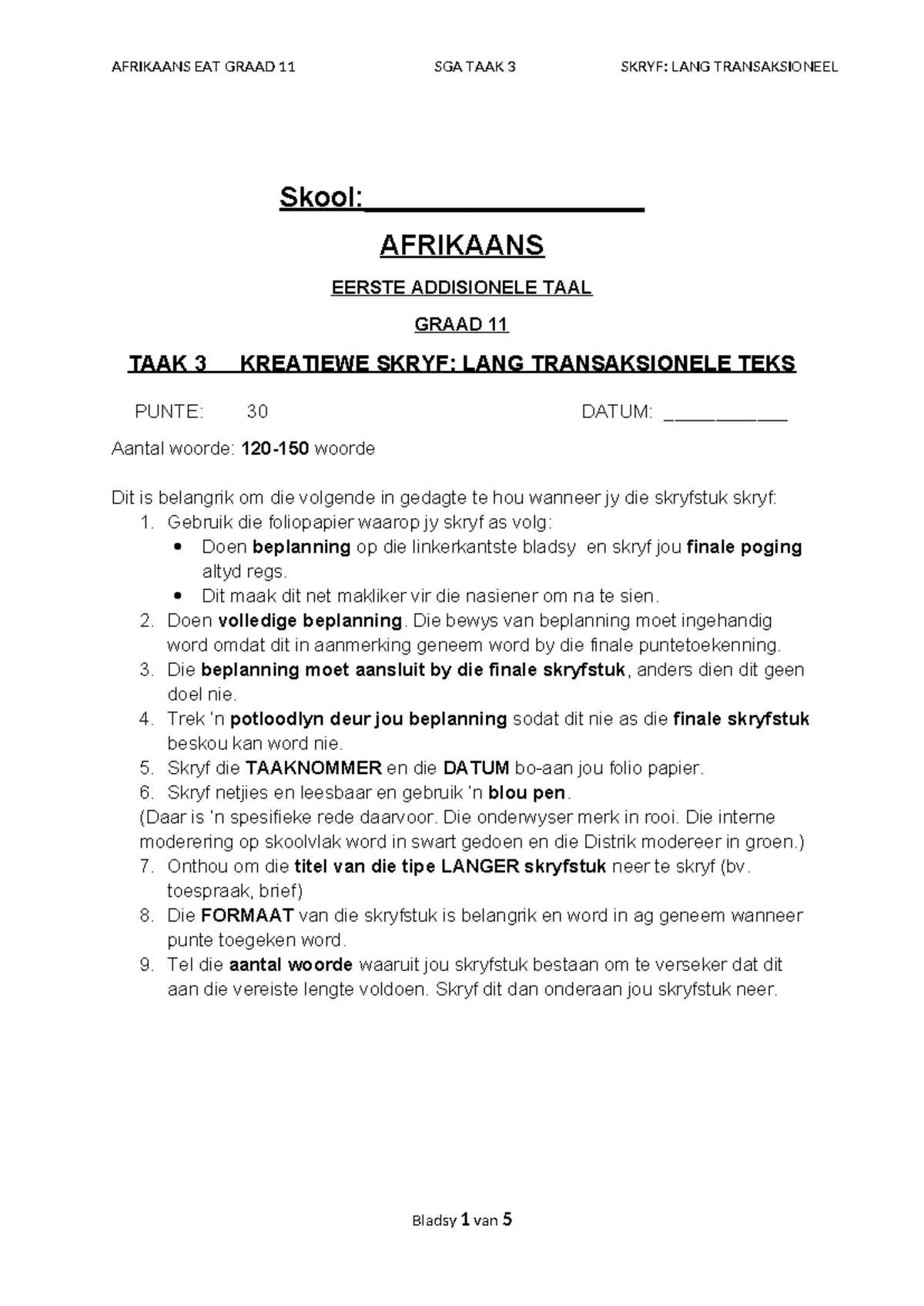 Meervoude Reëls en Voorbeelde: Kort en Lang Vokale Uitsonderings - Studocu