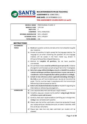 [Solved] Social science grade 4 Case study lesson plan and CAPS ...