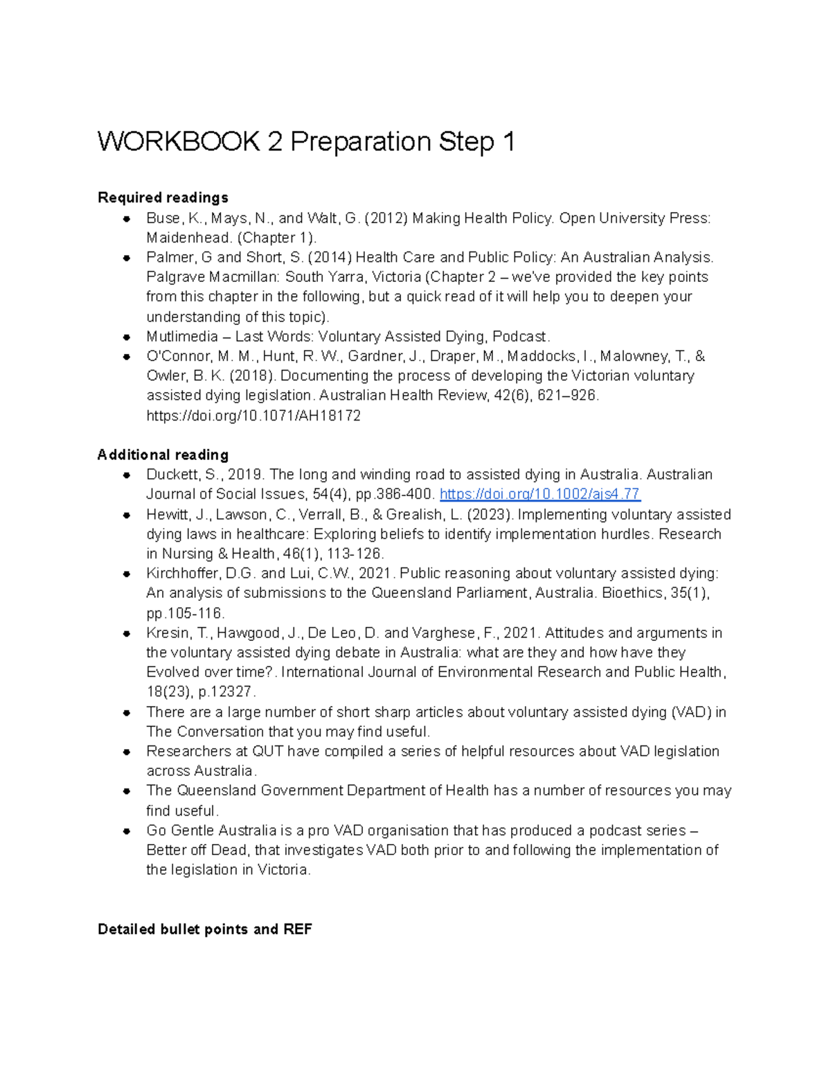Workbook 2 Preparation Step 1 - WORKBOOK 2 Preparation Step 1 Required ...